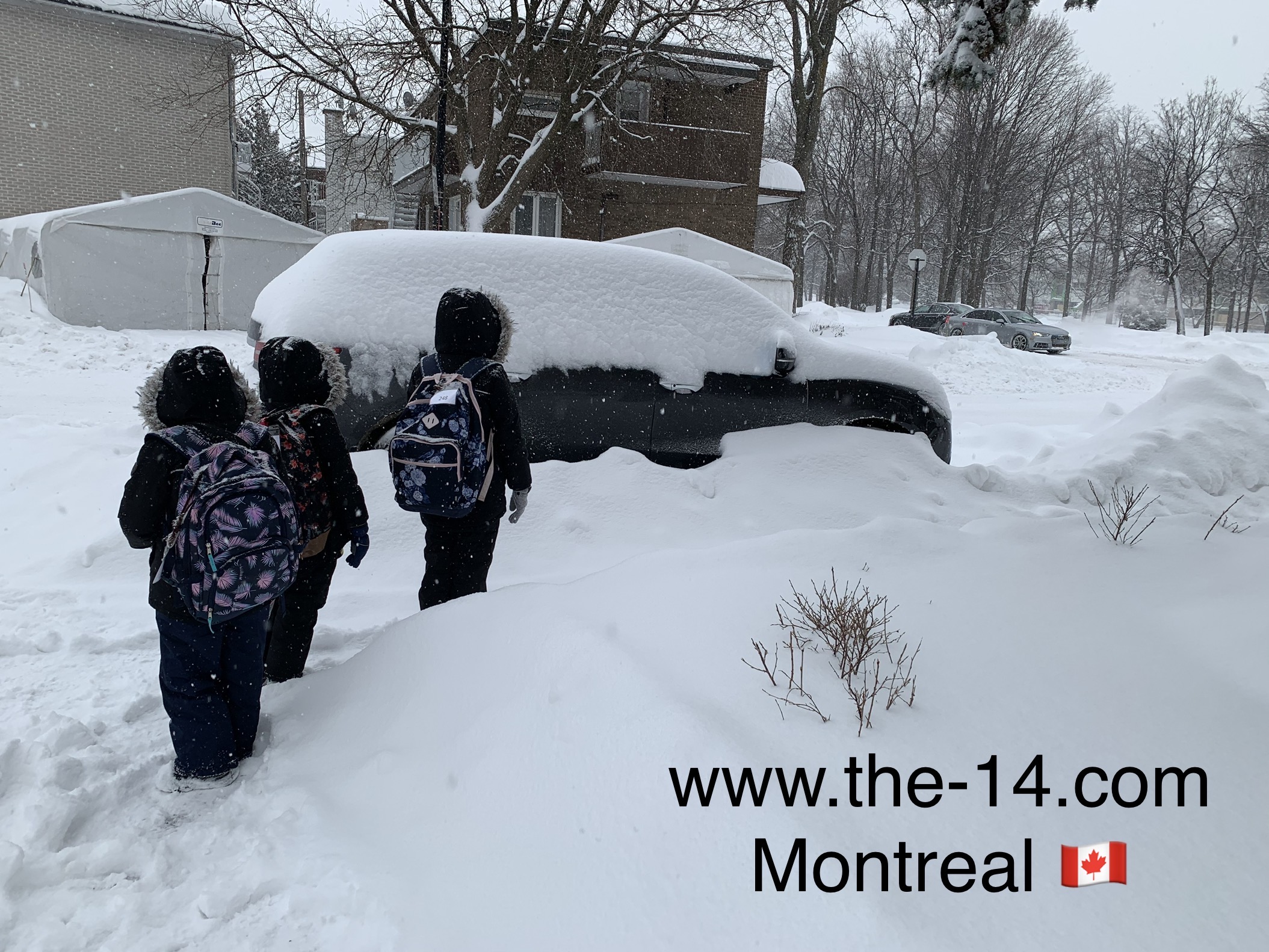 Going to school despite the heavy snow and cold weather! | The-14