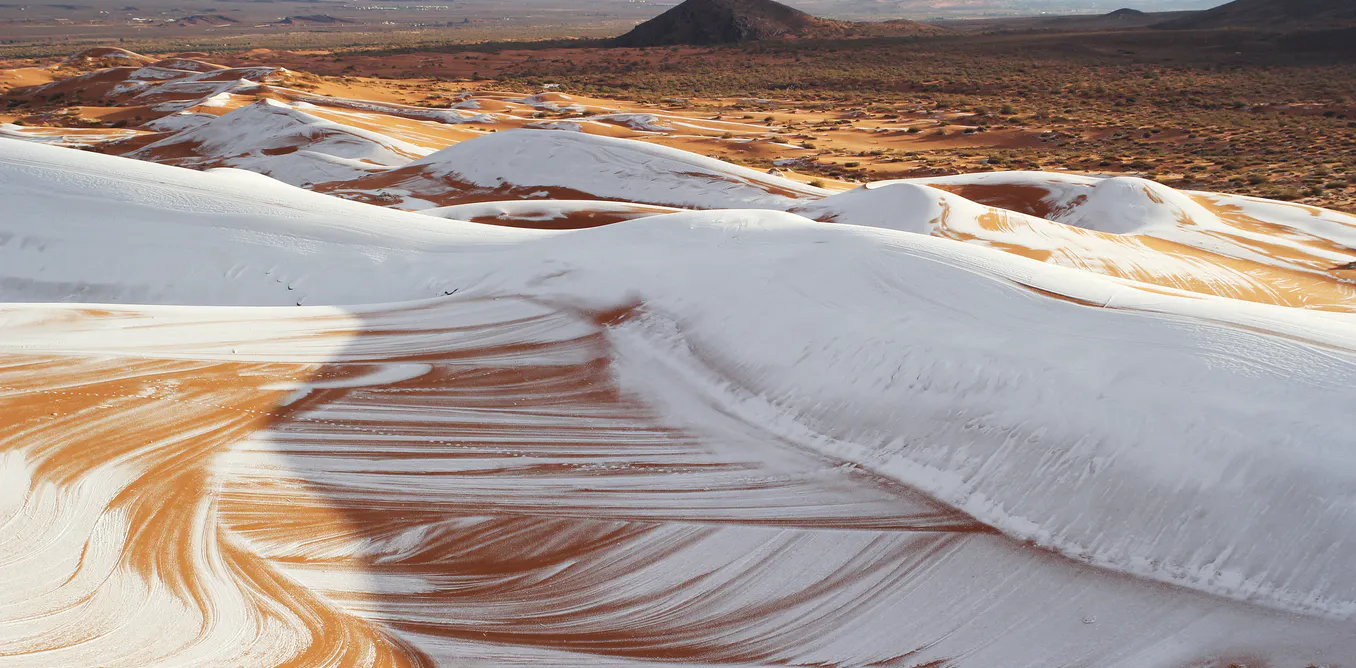 Snowfall in the Sahara desert: an unusual weather phenomenon | The-14